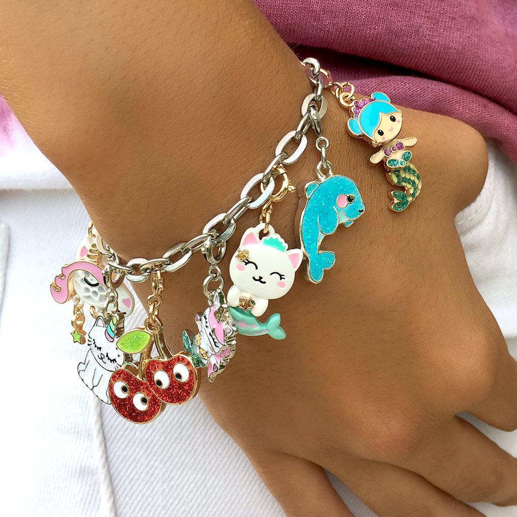 Dolphin Glitter Charm - Raff and Friends