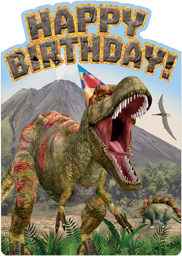 T Rex Trying Birthday